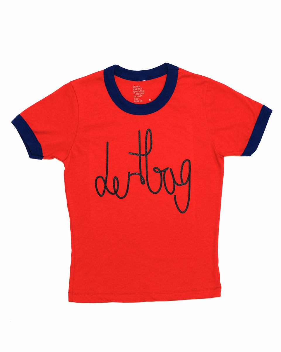 Connect Gerl Ringer T-Shirt (Blue/Red)*preorder* – dertbag